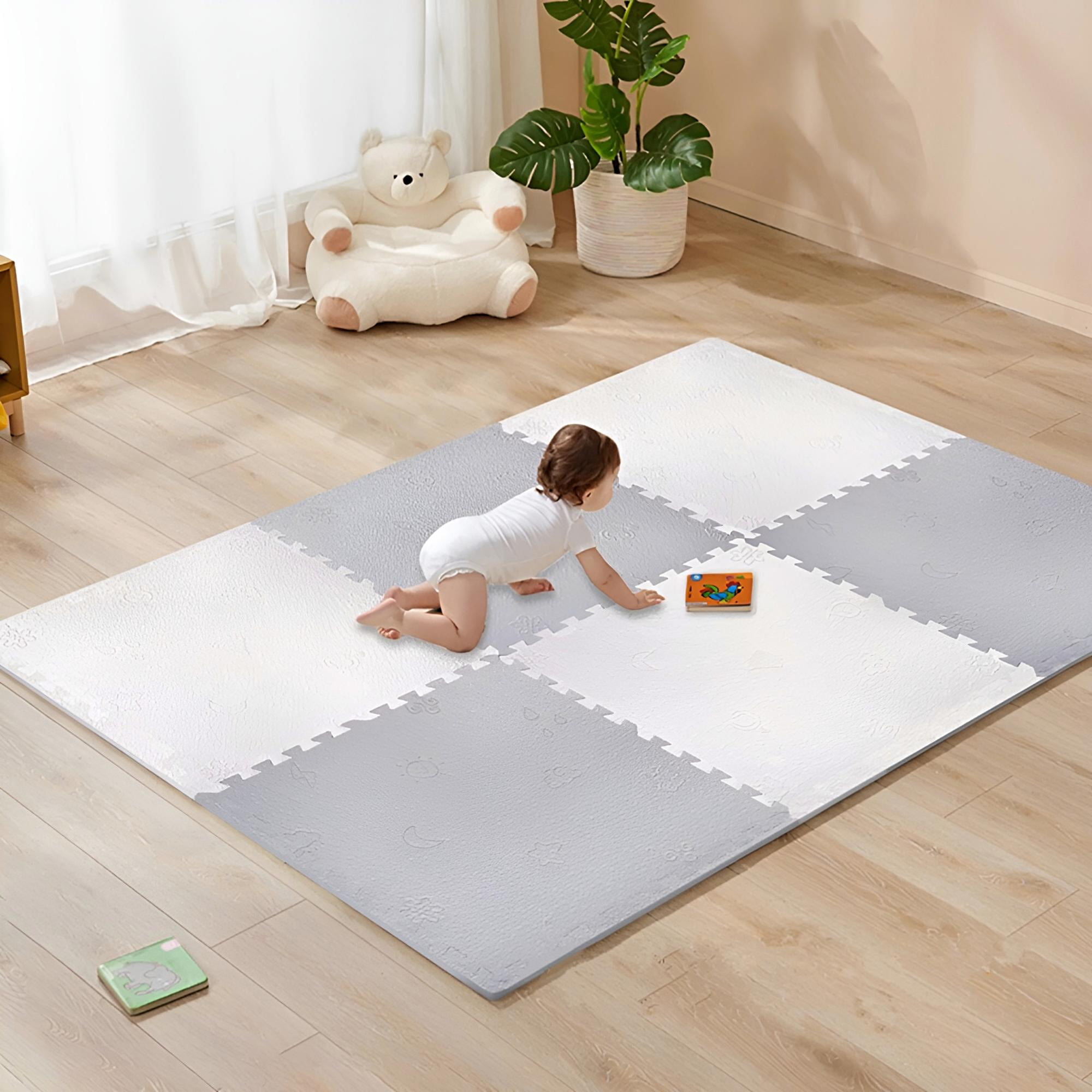 Extra Large Baby Playmat Assemble Size 70.4" x 47.2", EVA Foam Play Mat ...