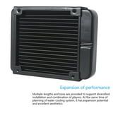 MANNYA Water Cooling Computer Radiator 18 Pipe Aluminum Heat Exchanger ...