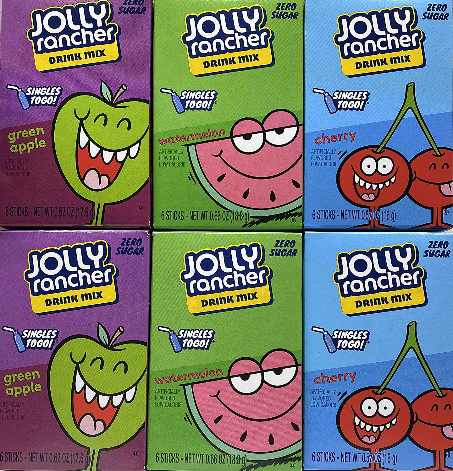 Jolly Rancher Singles To Go Drink Mix Variety Set -- 36 Singles Packs ...