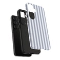 Blue Vertical Stripe Tough Phone Case Compatible with Galaxy S21, S22 ...