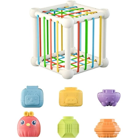 Rainbow Color Stackable Building Blocks Set Intellectual Developing ...