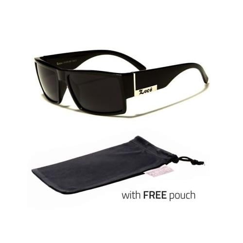 Men Dark Lens Gangster Black Og Sunglasses Locs Biker Glasses Free