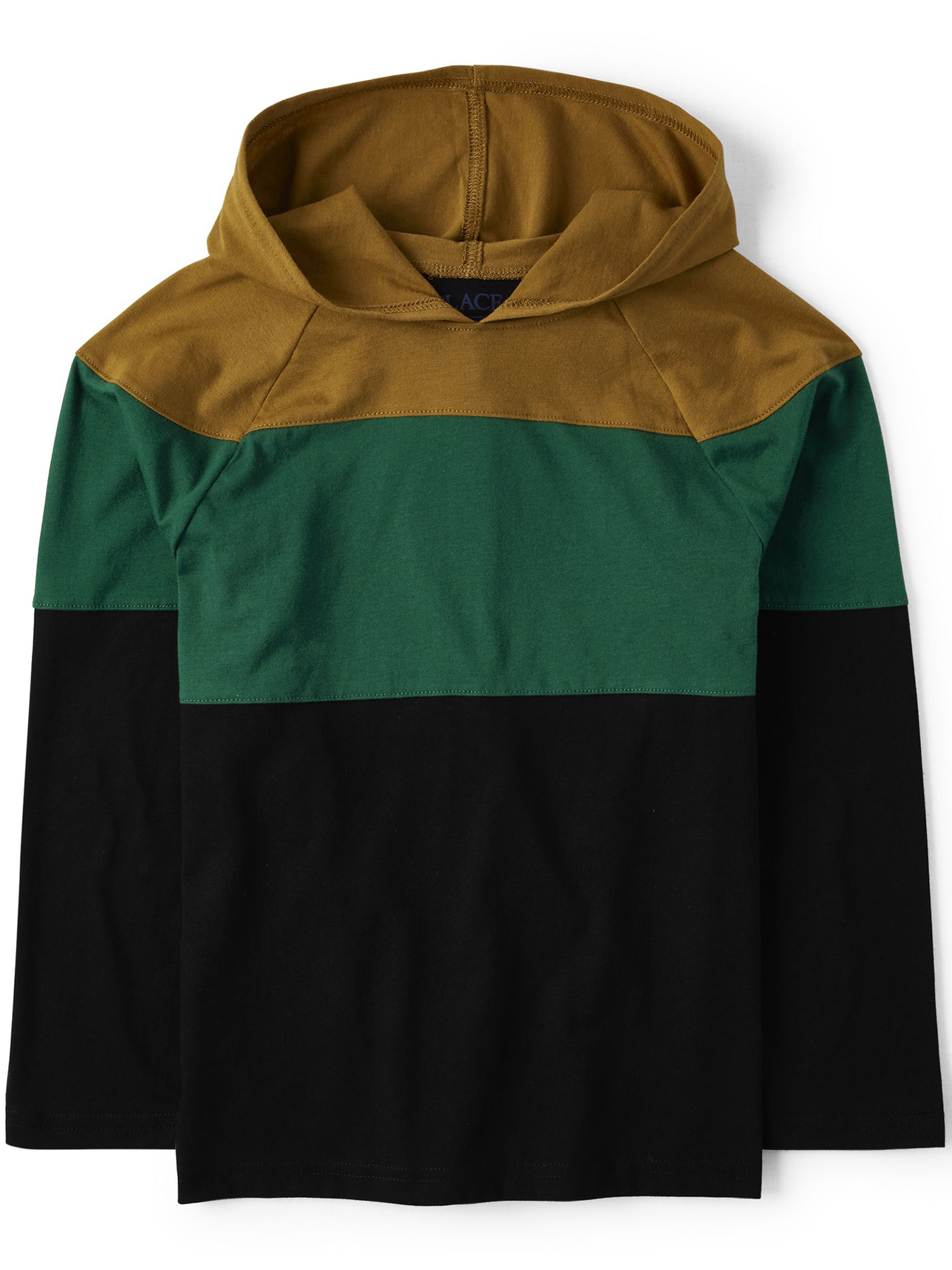 The Children's Place Boys Raglan Hooded Long Sleeve T-Shirt, Sizes XS ...