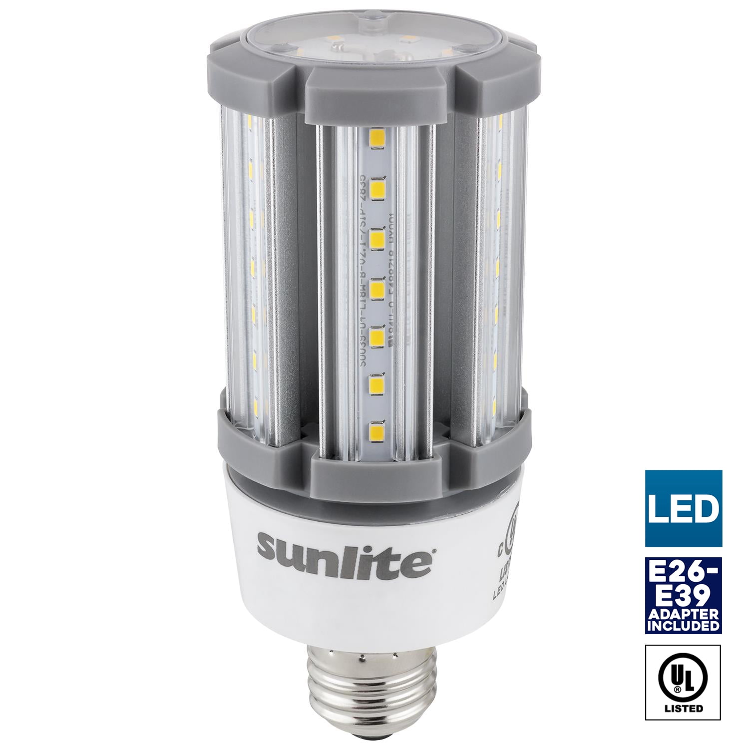 Sunlite LED Corn Bulb, 18 Watt (70 W Equivalent), 5000K Super White ...