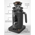 Electric Tea Kettle, Glass Electric Kettle with tea Infuser and Precise ...