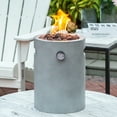 Four Seasons Courtyard 10-Inch Round Column Propane Fire Pit for ...