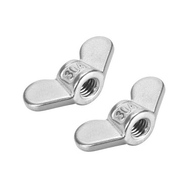 M5 Wing Nuts, Carbon Steel Zinc Plated Hand Twist Tighten Ear Butterfly ...
