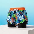 Big Boys Swim Suits With Elastic Waistband Double Layer Beach Shorts ...