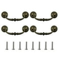 4Pcs/Set Practical Antique Bronze Drawer Handles Hole Center For Shabby ...
