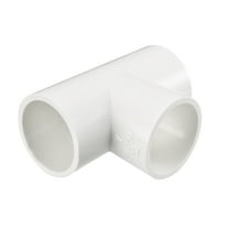4-Way Elbow PVC Pipe Fitting,Furniture Grade,3/4-inch Size Tee Corner Fittings Gray 2Pcs ...
