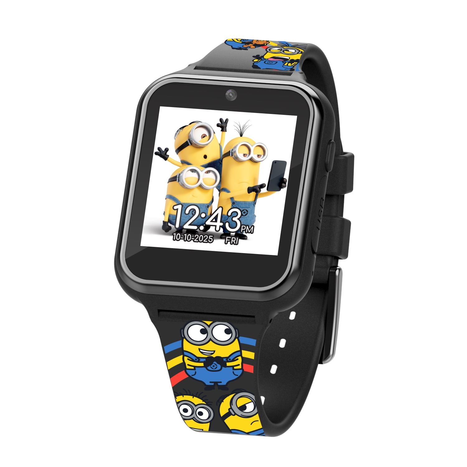 Illumination Minions Unisex Children's Smartwatch in Black and One Size ...