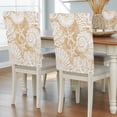 Chair Covers Set of 4 Coastal Conch Chair Slipcover Protector Stretch ...