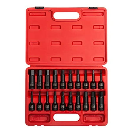 Sunex 2637, 1/2" Drive Master Impact Hex Driver Set, 20Piece, SAE ...