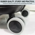 Set of 8Pcs Solid Color Rubber Wheel Covers for Luggage Quiet Rolling ...