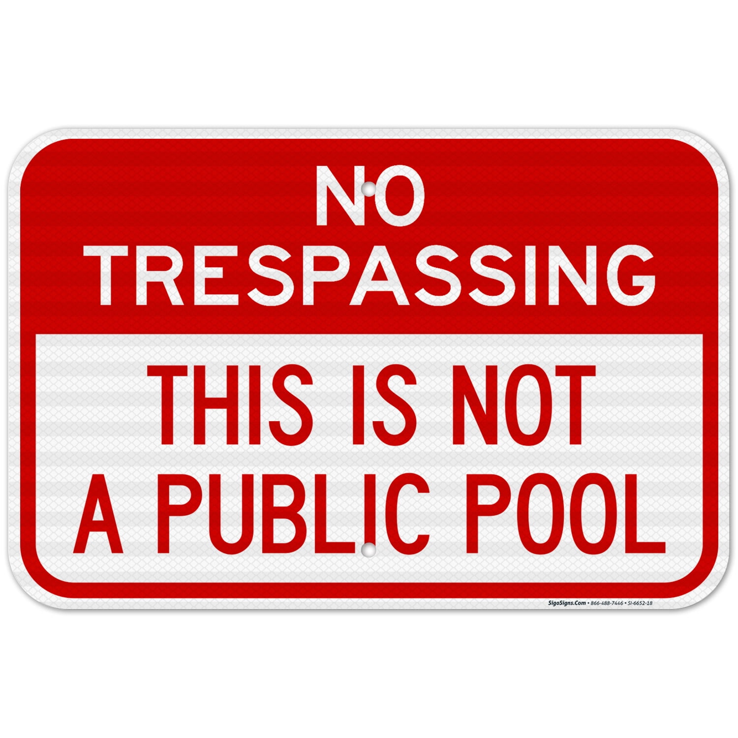 This Is Not A Public Pool Sign, Pool Sign, - Walmart.com