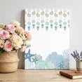 Blue Sea Canvas Wall Art for Living Room, Nautical Ocean Watercolor ...