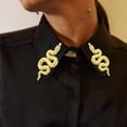 4Pcs Alloy Lapel Pin Backs for Backpack Clothes Snake Golden 23x50.5mm ...
