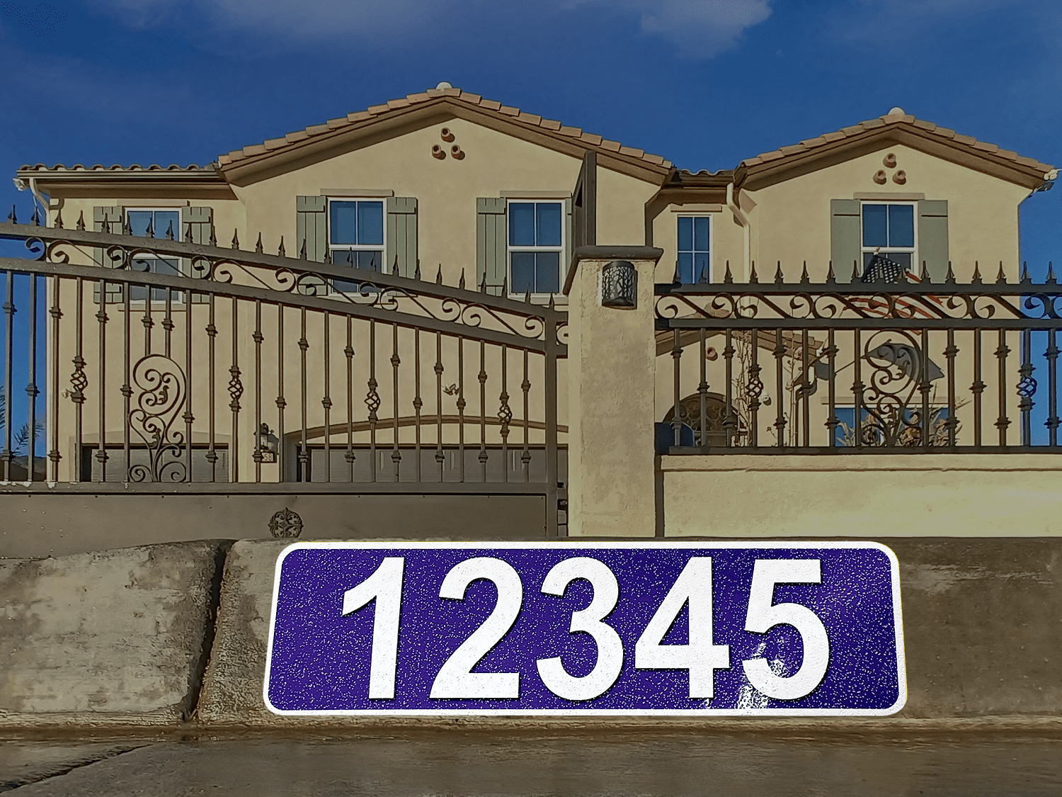 Curb-N-Sign Customized Assorted Colors Curb Sticker, 12 Month Warranty ...