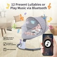 Hurber Electric Baby Swing, Infant Bouncer Chair, Remote, Bluetooth ...