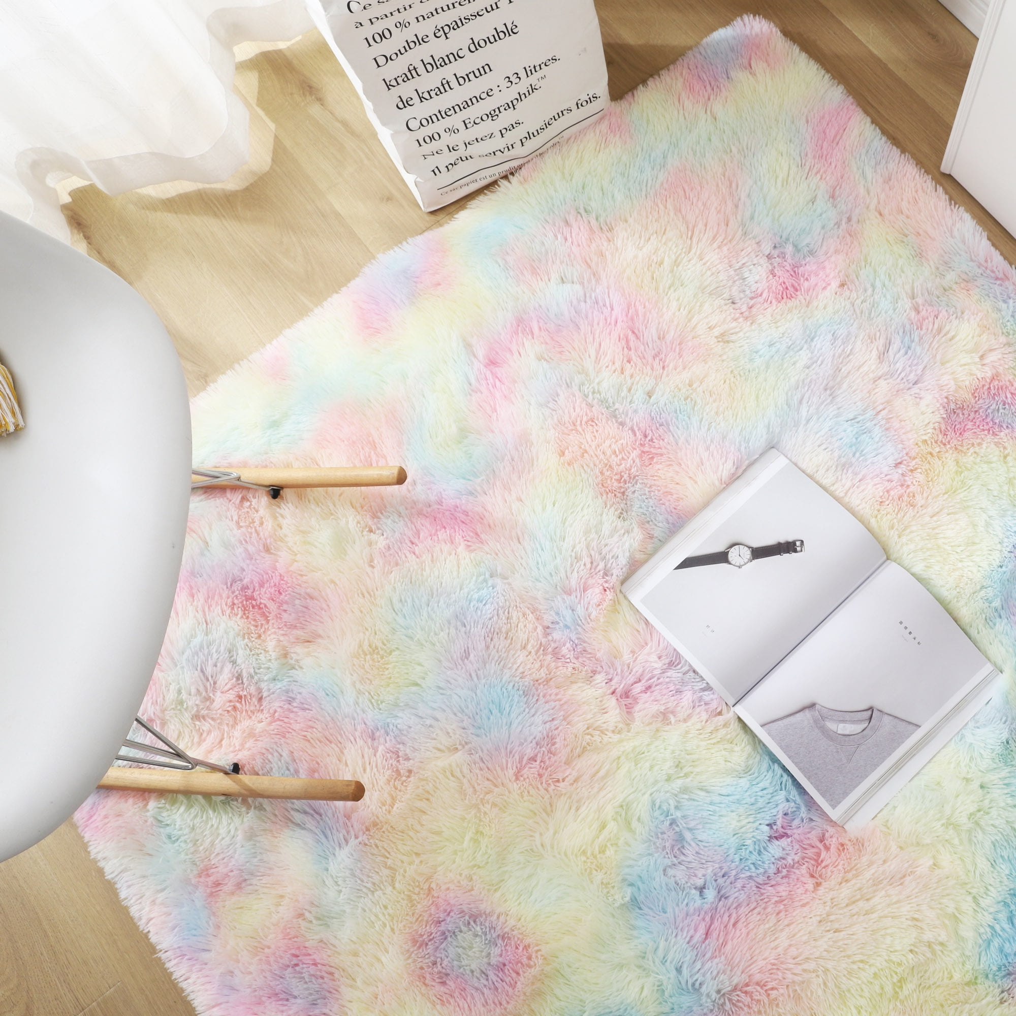 SAYFUT 48'' x 72''Ultra Soft and Fluffy Home Decorate Rugs Short Pile ...