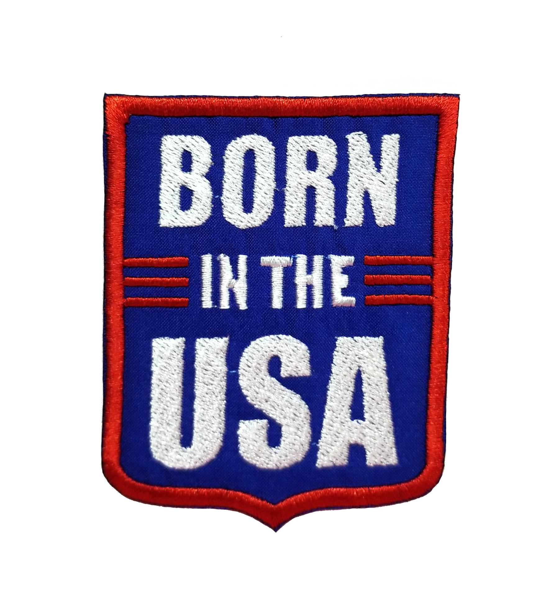 Patrotic American 4th Fourth of July Born In The USA Embroidered Iron ...