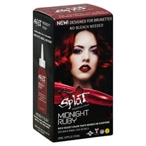 SPLAT Temporary Midnight Ruby Hair Dye, Semi-Permanent Red Hair Color ...