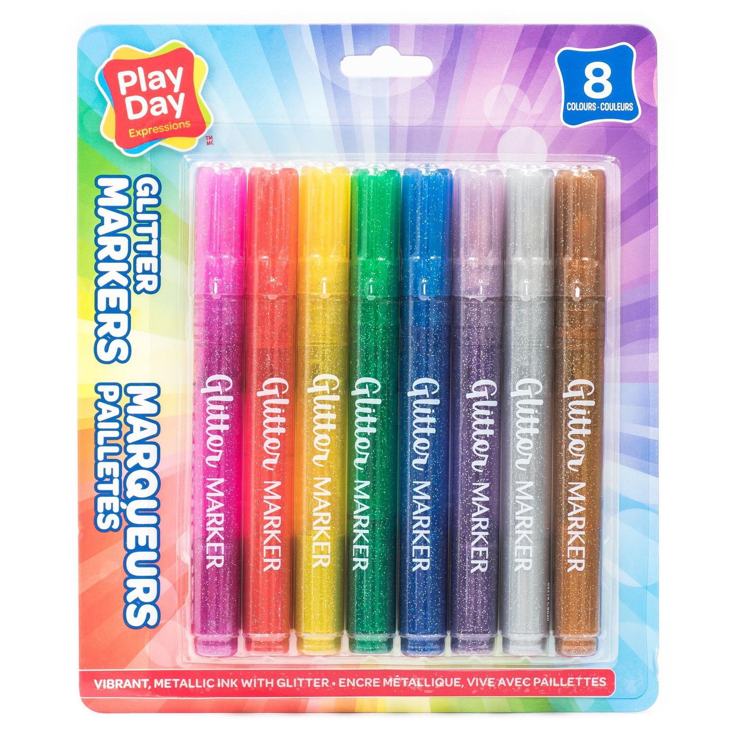 Play Day Glitter Markers - Walmart.ca