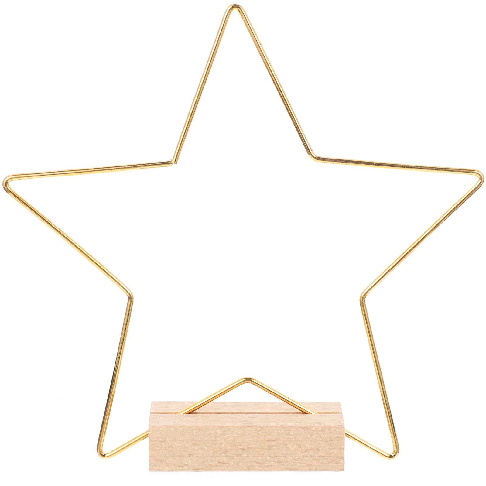 Metal Garland Form Iron Star Garland Frame Pentagram Shape Golden ...
