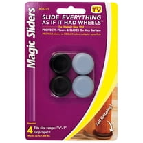 Magic Sliders Gray 2-3/8 in. Adhesive Polymer Sliding Discs 4 pk ...