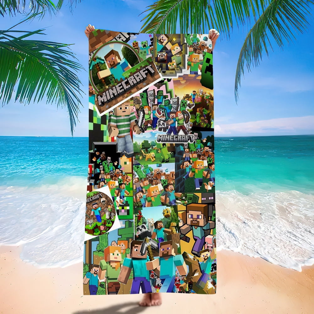 Click here for Hot Sales Minecraft Pool Towel - Fast-Dry Microfib... prices