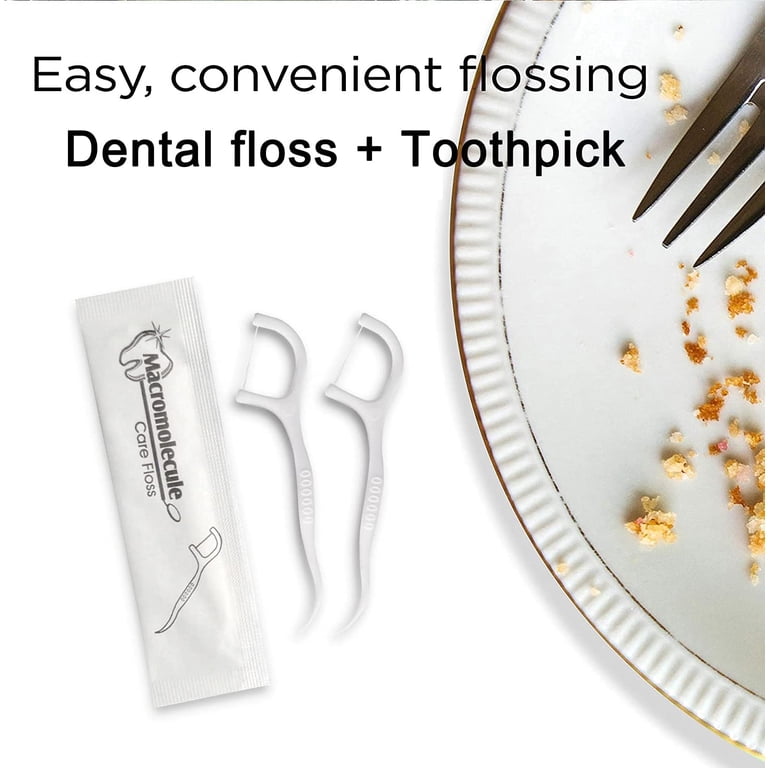 Travel Floss Picks 150 Pcs Dental Flossers Each Individually Wrapped ...