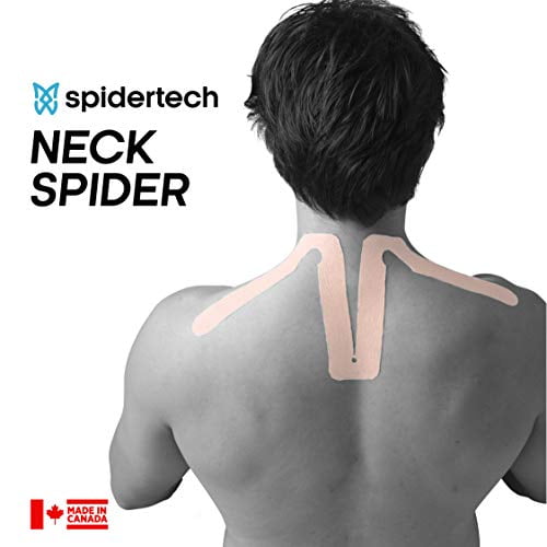 Buy SpiderTech Neck Pre-Cut Kinesiology Tape. Water-Resistant, Latex ...