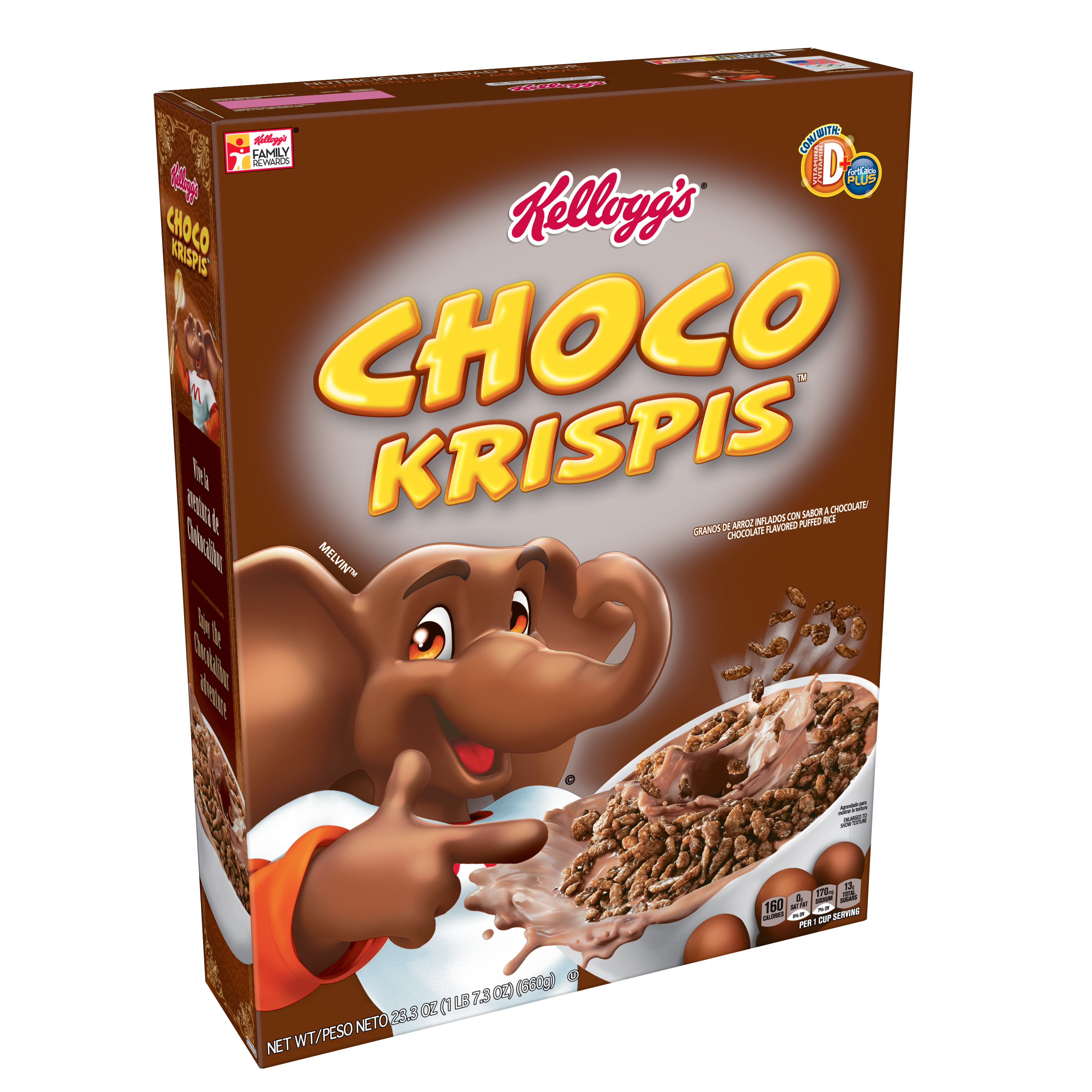 Kellogg s Choco Krispis Breakfast Cereal 23 3 Oz Box Walmart
