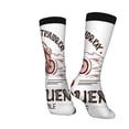 Four Seasons Universal Socks 2 Pairs Retro Motorcycle Design Bold ' NON ...
