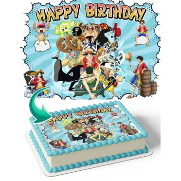 One Piece Monkey D. Luffy King of Pirates Manga Anime Edible Cake Image ...