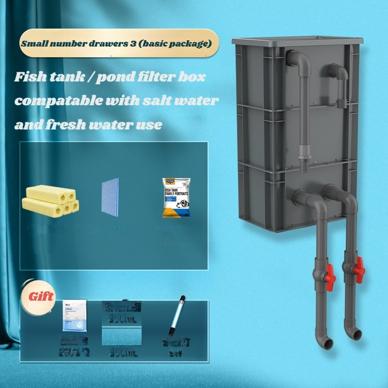 Home gardening water recycling system external disinfection filter box ...