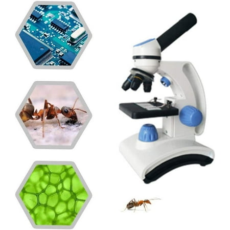 Monocular Microscope for Kids, 640X Magnification Powerful Biological ...