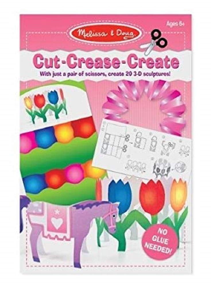 Juguete artesanal Melissa & Doug Cut Crease Create, color rosa, con 20 ...