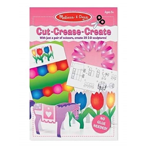 Juguete artesanal Melissa & Doug Cut Crease Create, color rosa, con 20 ...