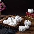 12 Pack Artificial Assorted Pumpkins, Mini Fake Pumpkins Vegetables for ...
