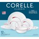 Corelle Splendor 12-Piece Glass Dinnerware Set (Service for 4 ...