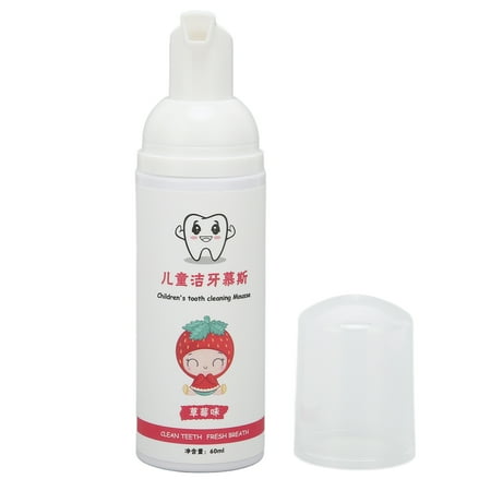 Kids Foam Toothpaste, 60ml Swallowable Fruit Flavor Foam Toothpaste ...