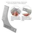Beard Shaping Tool for Men, Stainless Steel Beard Styling Template Comb ...