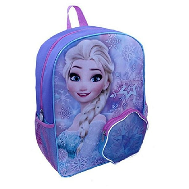 Disney Frozen Elsa 16 Inch Backpack With Side Mesh Pockets - Walmart.com