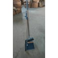 Dust Pans with Long Handle - Heavy Duty Metal Upright Dustpan - Long ...