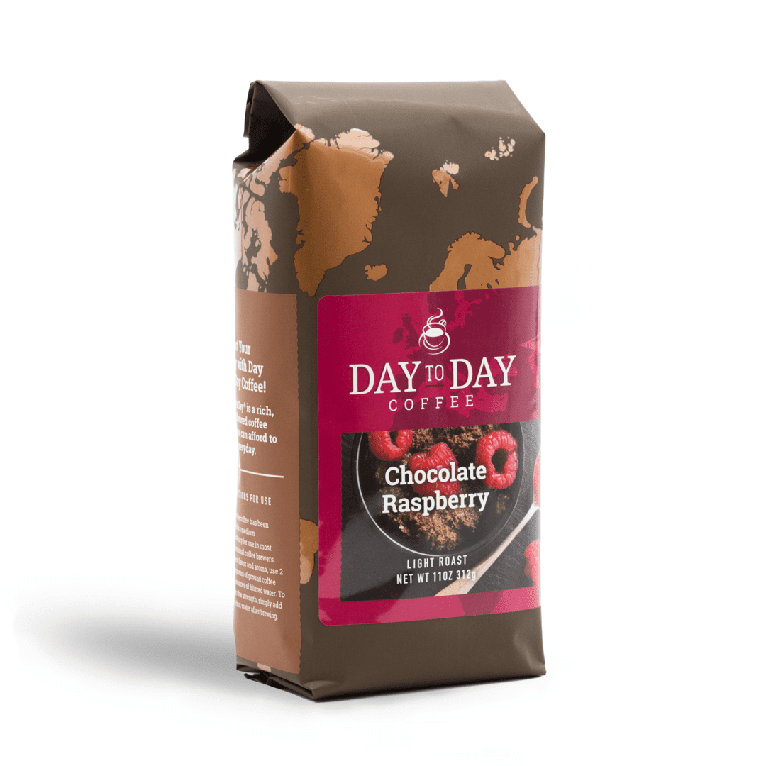 Day to Day Chocolate Raspberry Ground Coffee 11oz Bag - Walmart.com