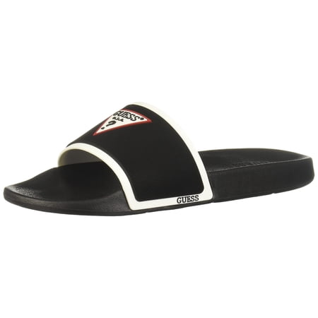 Guess Men's EPPIE Slide Sandal, Black/White, 12 | Walmart Canada