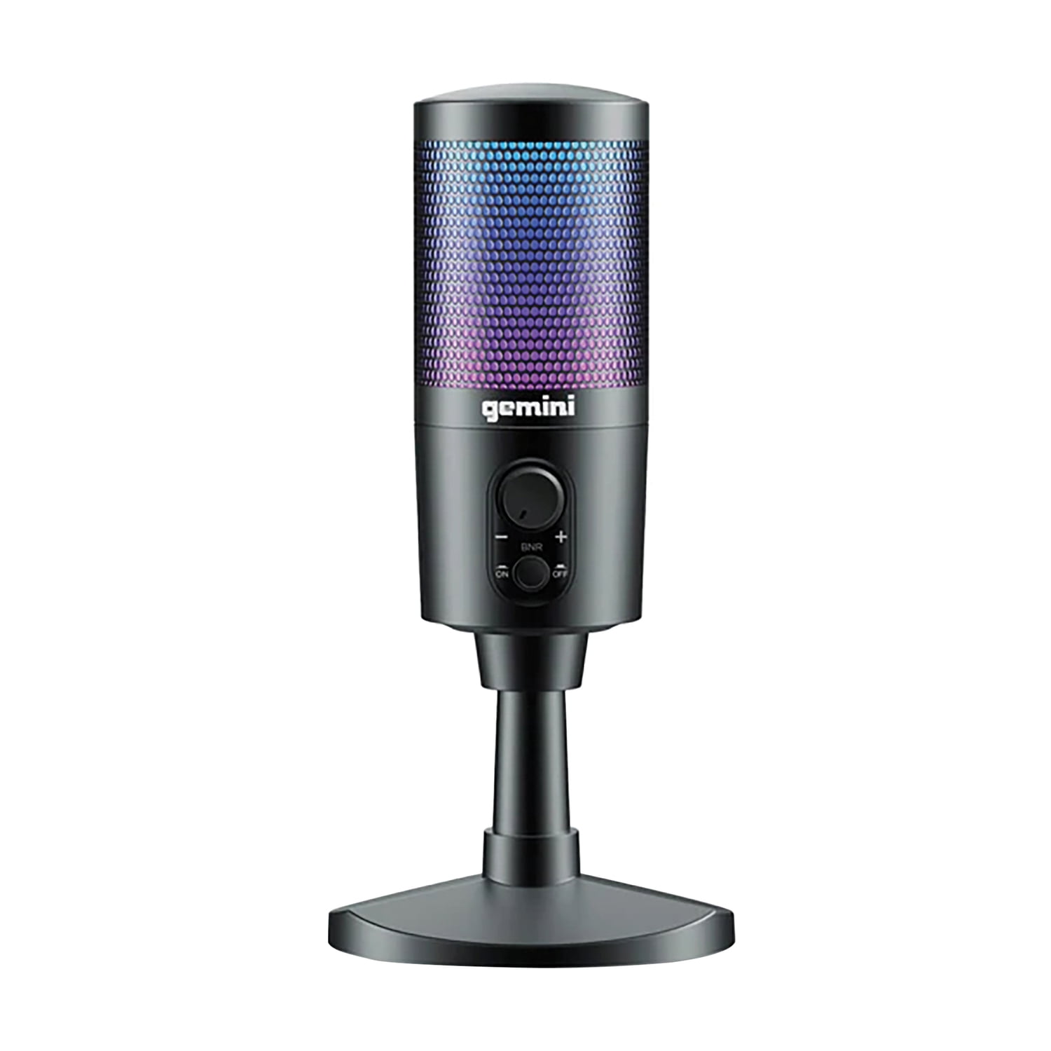 Gemini USB and Gaming Microphone with LED Lights and Desktop Stand ...