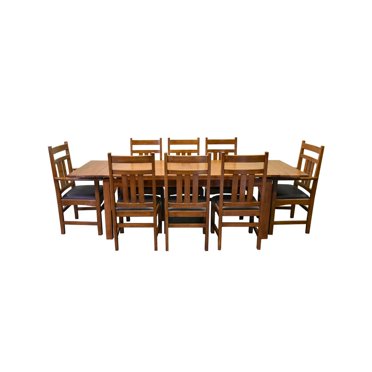 Crafters and Weavers Arts and Crafts Solid Wood Stow Leaf Table in ...