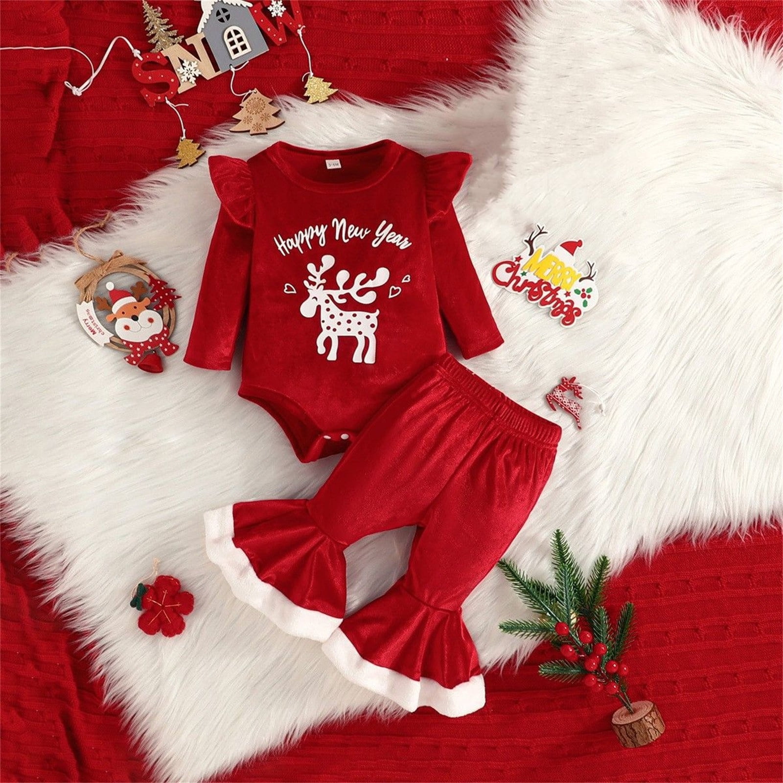 Click here for Dexiang Baby Girl Christmas Outfit My First Christ... prices